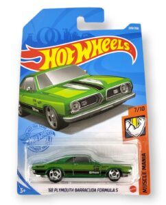 hot wheels - '68 plymouth barracuda formula s - muscle mania - 7/10