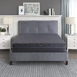 lexicon radley 11-inch gel infused memory foam hybrid mattress, queen, gray