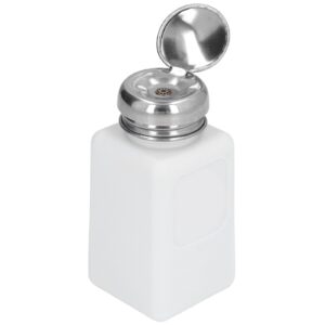 200ml solvent dispenser press type esd anti static bottle hdpe with stainless steel lid(white)