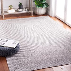 safavieh braided collection area rug - 5' x 8', grey, handmade farmhouse, ideal for high traffic areas in living room, bedroom (bra220f)