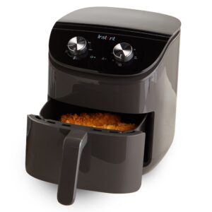 instant pot essentials 4qt air fryer with evencrisp technology that crisps and reheats, easily adjust time & temperature for quick meals, 100+ in-app recipes, from the makers of instant pot, black