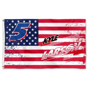 bayyon kyle larson #5 flag 3x5feet for car fans with brass grommets