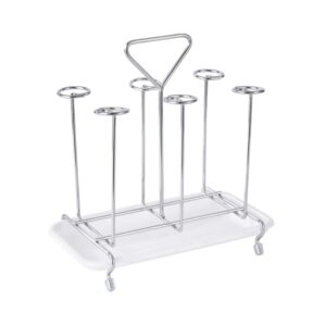 kichvoe dryer mug holder stand cup drying rack stand, metal glass mug draining tray organizer hanging shelf drinking glass drainer stand for kitchen mug mug mug holder