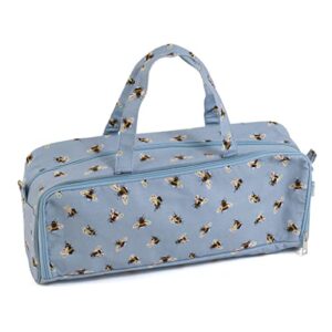 hobby gift knitting bag with pin case, blue bee (mrhg4700e)