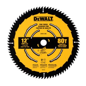 dewalt 12 in. 80t fine finish saw blade (dwa11280)