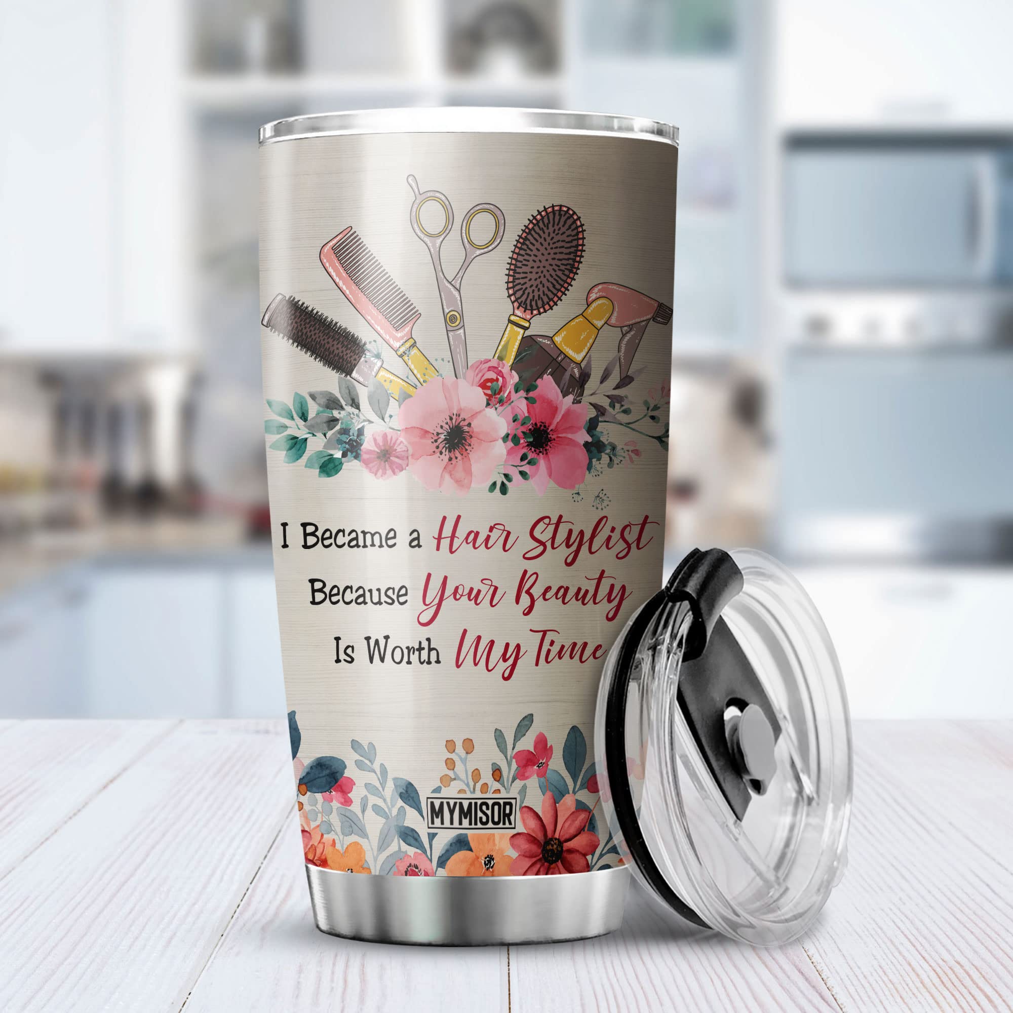 MYMISOR God Says You Are Tumbler Cosmetology Hairstylist Bible Saying Gift For Salon Owner 20oz Stainless Steel Tumblers Flower Girl Present Hairdresser Hairdressing Christian Cups