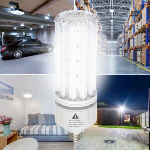 2 Pack 100W LED Corn Light Bulb 5000K Daylight 15000 Lumens Super Bright, E26/E39 Base Led Corn Bulbs Replace Metal Halide HID CFL for Outdoor Commercial Industrial Lighting Garage Warehouse Backyard