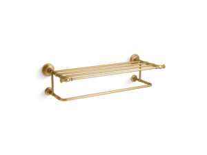 kohler k-72575-2mb artifacts towel shelf, vibrant moderne brushed brass