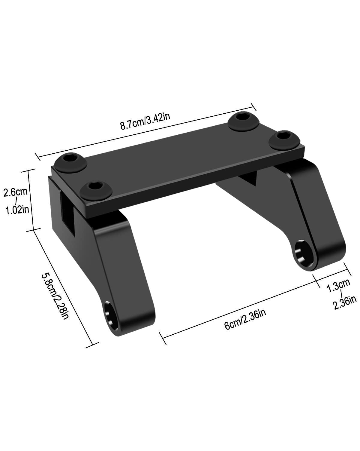 Metal Drive Toggle Bracket Fits for La-Z-Boy Lazyboy Power Recliners Aluminum Repair Parts Black with 2 Plastic Split Bushings