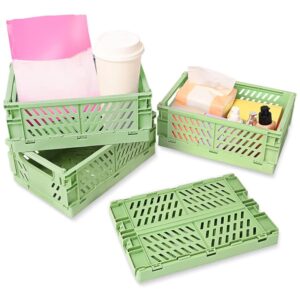 kalevel plastic storage bins stacking storage containers large plastic storage baskets with handles for organizing home office green