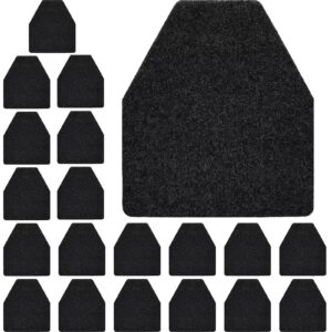 nuanchu 20 pack nonslip urinal mats urinal floor mats water absorption urinal mat bathroom urinal floor pads for men's bathroom restroom (black)