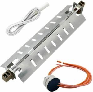 replacement refrigerator defrost heater kit compatible with ge gsl25jftabs esh25xgpabb