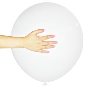 white balloons 18 inch 12 pack large latex party balloons round helium balloon for wedding birthday party baby shower engagement anniversary festival party decorations (white balloons 18 inch)