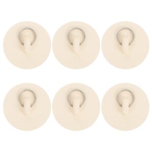 popetpop rubber sink stoppers 6 pack- drain stopper sink plug with hanging ring anti clogging bath tub plug sink drain stopper for kitchen bathroom bathtub, 1 inch 25-28 mm