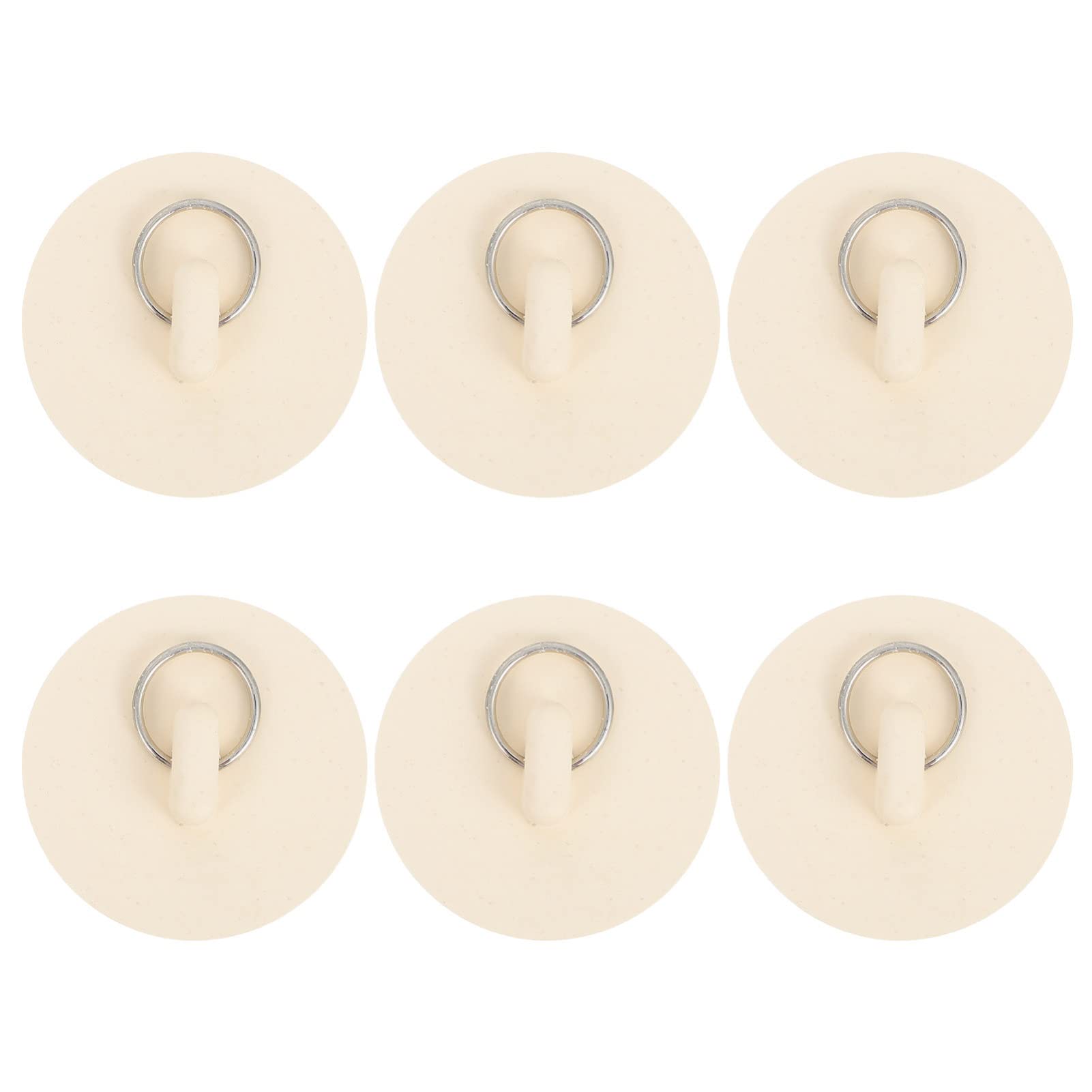 POPETPOP Rubber Sink Stoppers 6 Pack- Drain Stopper Sink Plug with Hanging Ring Anti Clogging Bath Tub Plug Sink Drain Stopper for Kitchen Bathroom Bathtub, 1 inch 25-28 mm