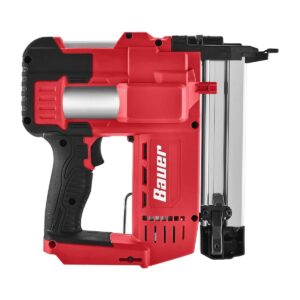 cordless 18 gauge brad nailer 20 volt battery powered tool only from bauer