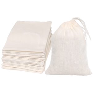 limko cotton bags muslin bags sachet bag for home supplies (3x4 inch 10 pack)