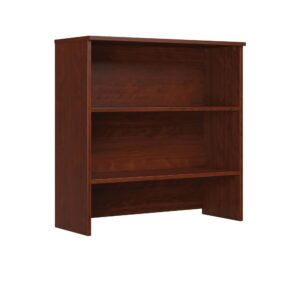 sauder office works affirm 36" x 36" bookcase hutch, classic cherry finish