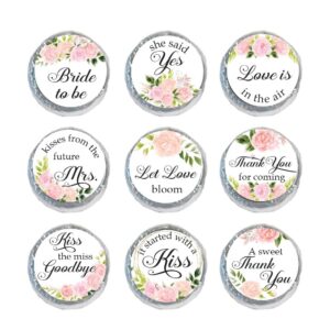 bridal shower favors 324 mini candy stickers floral 0.75 inch tiny decoration labels