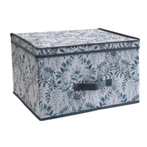 laura ashley non-woven jumbo storage box | dimensions: 16"x 16"x 10" | foldable | closet organization | parterre