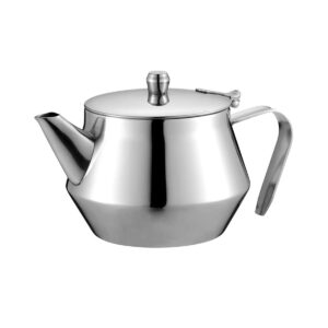 570ml stainless steel espresso jug with cover, milk pichet, teapot, milk frothers, coffee maker carafes, kettle for milk making, espresso, tea, cappuccino and coffee latte (570)