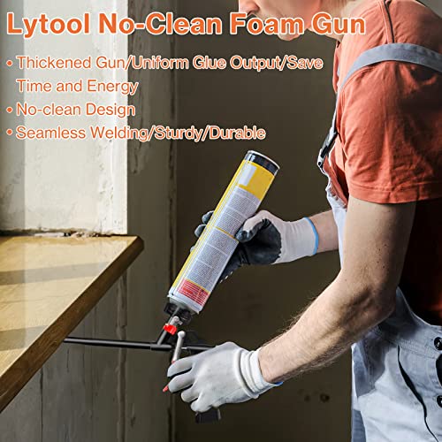 Foam Gun, Lytool Expanding Foam Gun, Professional Foaming Gun Insulation Spray Application Applicator Caulking Gun for Filling, Sealing