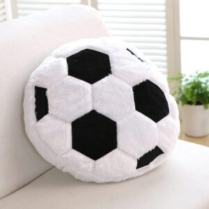 18 inch football throw pillow sports pillow soccer plush pillow sport theme cushion stuffed pillow soft and durable sports toy pillow suitable forsofa decorations andchildren's giftsfor boysandgirls