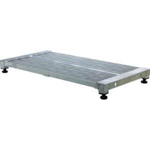 trusco low-floor aluminum step grating specifications 600 x 600 x h 90~120/65-2669-82