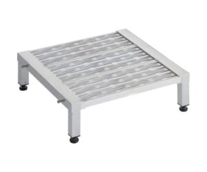 trusco high-rise aluminum step grating specifications 600 x 600 x h 190~220/65-2669-86