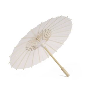 small vintage chinese white parasol paper umbrella for decorations, wedding table centerpieces, bridal shower supplies, photo props 20cm