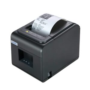 vretti thermal receipt printer, 3'1/8 80mm direct thermal printer with usb serial lan port - kitchen pos printer esc/pos command support cash drawer