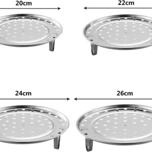 Bonilaan Steam Rack, 4-Layer Stainless Steel Trivet Rack Stand Steamer Rack for Baking Cooking Steaming