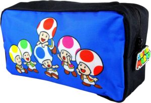 toptoys2u bargain bundles mario - 9 x 4 x 4.5 inch toad pencil case