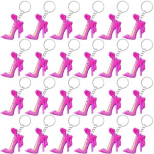 cicibear 24 pack pink high heel party decorations for baby shower, kids birthday, girls makeup party, bachelor, engagement,wedding,bridal shower, gender reveal