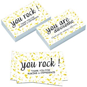 jinmikeji 200 pieces you are awesome cards colorful thank you for making a difference cards thank you note cards appreciation insert greeting card for staff teacher employee doctor volunteer