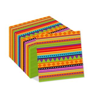 40pcs mexican fiesta paper napkins mexico cactus colorful disposable lunch dinner paper napkin set mexican fiesta tableware birthday baby shower party supplies