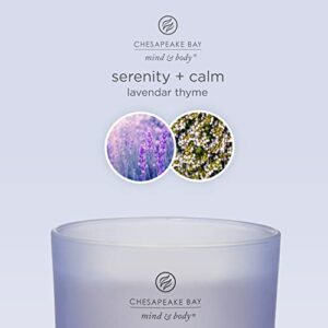 Chesapeake Bay Scented Candle | Serenity + Calm 3 Wick Tumbler Aromatherapy Candle | Burn Time: Up to 24 Hours | Mind & Body Collection (PT40892E)