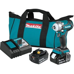 makita xwt16t 18v lxt® lithium-ion brushless cordless 4-speed 3/8" sq. drive impact wrench w/friction ring anvil (5.0ah)