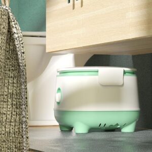 Small Portable washing machine，Camping laundry washer ，Portable Laundry Tub with Pipe,mini Washer,Small Clothes Washing Machine Washer for baby,Pet clothes,Travelling,Camping (Green)