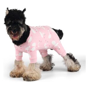 pawcomon dog onesie for after surgery recovery suit pet surgical suit for female male cone e-collar alternatives after spay abdominal wounds protector dog anti-licking onesie for small medium dogs