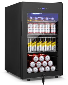 velivi upgraded 24 inch wine cooler refrigerator, 190 bottles wine fridge with professional temperature control system, freestanding or built-in installation, quiet operation