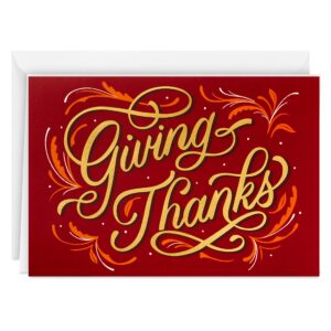 hallmark thanksgiving cards pack, giving thanks (40 cards with envelopes)