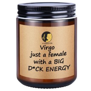 funny birthday gifts for women men, unique virgo candle bday gifts for her best friends woman mom sister girlfriend 21st 30th 40th 50th, fun present for grandma wife husband frendship ideas