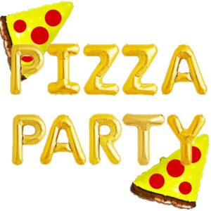 pizza party balloons gold pizza time party banner italy food/pizza festival/i love pizza/slice slice baby/slice pizza/pizzaria themed happy birthday baby shower party supplies decorations