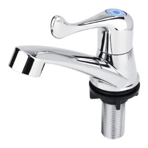 joyzan basin water tap, bathroom faucet single lever single handle abs single cold faucet sink water tap for bathroom kitchen rest room bathtub(fishtail g1/2)