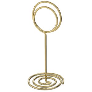 10 pack table number holders for wedding - gold place card holder - table sign holders - picture - photo holders for tables - mini table number stands gold - small gold table number holders clip stand