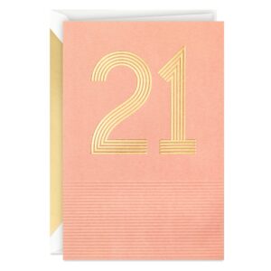 hallmark signature 21st birthday card (here's to you)