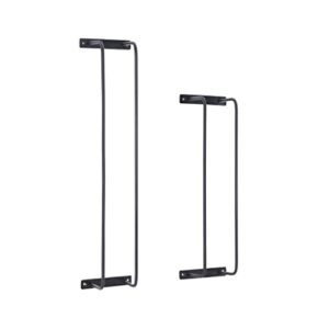 powell black bent metal rawlins two pack towel racks