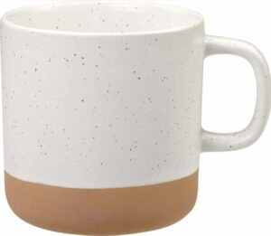 unboxme givenne 12oz handcrafted ceramic coffee mug – speckled gloss finish with nature-baked base – microwave-safe artisanal mug