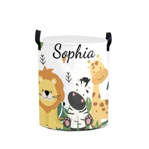 custom laundry basket name pattern laundry basket personalized collapsible laundry hamper with name dirty clothes storage basket with handles (multi29)